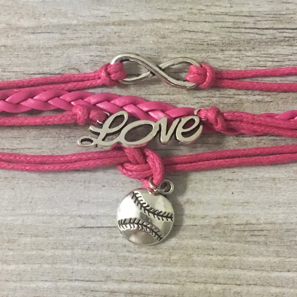SportyBella | Jewelry | Softball Bracelet Hanging Ball | Poshmark
